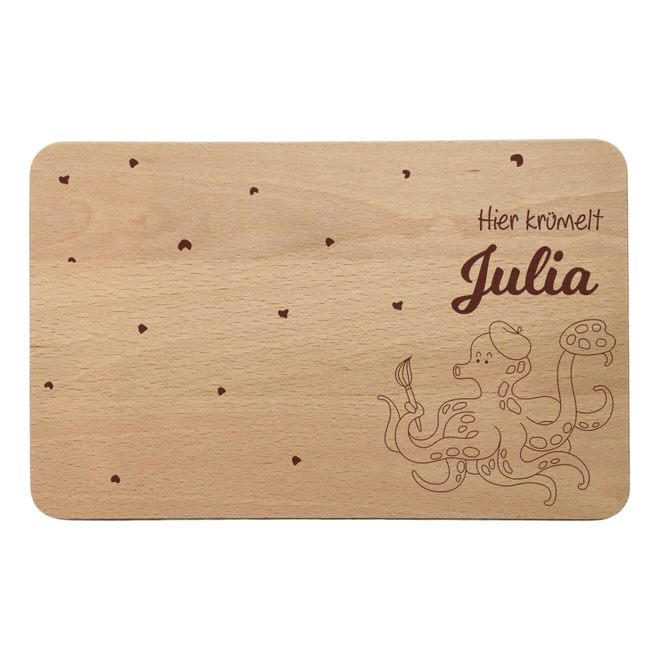 Frühstücksbrettchen Kinder Motiv Oktopus - Geschenkekeller ...